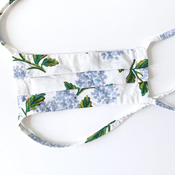 Accessories | 33 White Floral Cotton Face Mask With Pocket | Poshmark